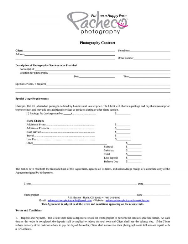What Your Photography Contract Must Have (Plus Good Templates to Use)