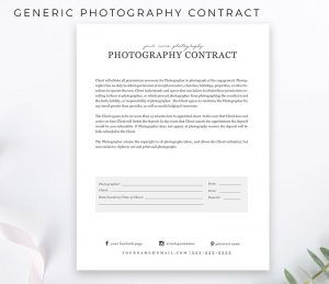 What Your Photography Contract Must Have (Plus Good Templates to Use)