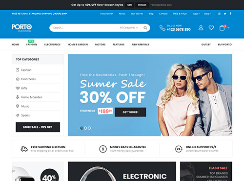 Porto Theme Integration - Visual Composer Website Builder